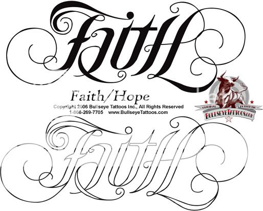 Ambigram Faith Hope