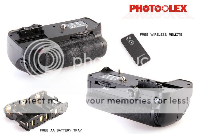 Photoolex Battery Grip and Battery : One Year Local Agent Warranty ...